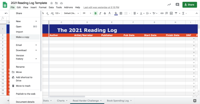 Introducing the 2021 Reading Log for Tracking Your Reading | Book Riot