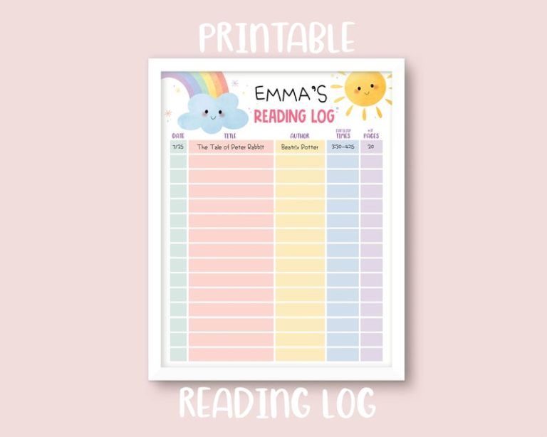 Reading Logs for Kids (And More Easy Ideas to Support Kids' Literacy ...