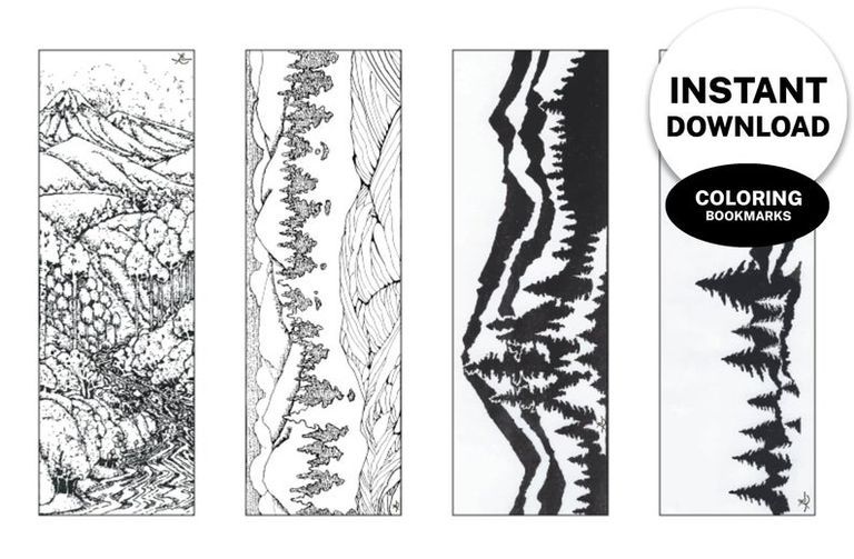 14 Fun Bookmarks to Color for Adults and Kids | Book Riot