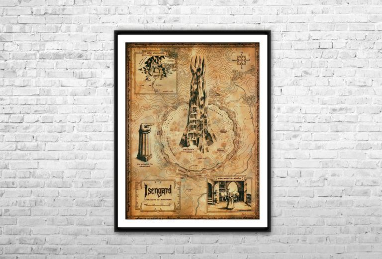 Middle-earth Map Decorations to Show Off Your LOTR Love