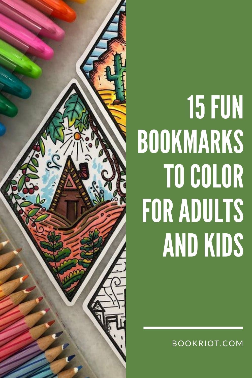 14 Fun Bookmarks to Color for Adults and Kids | Book Riot