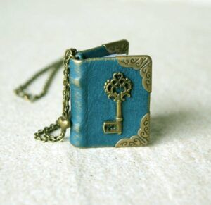 Stunning Miniature Book Necklaces To Read in a Pinch