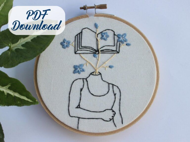 Bookish Cross-Stitch and Embroidery Patterns to Download and Make