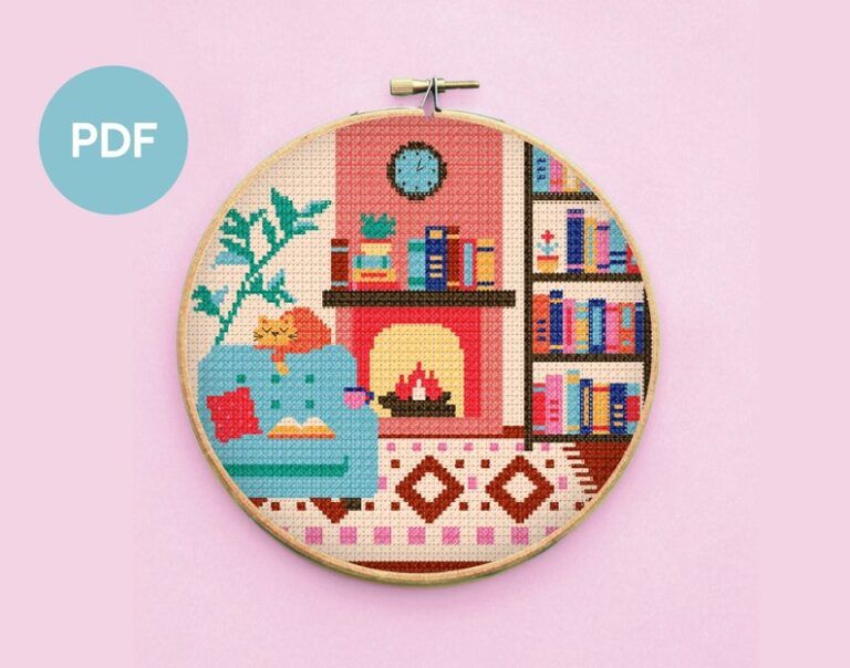 Bookish Cross-Stitch and Embroidery Patterns to Download and Make
