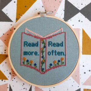 Bookish Cross-Stitch and Embroidery Patterns to Download and Make