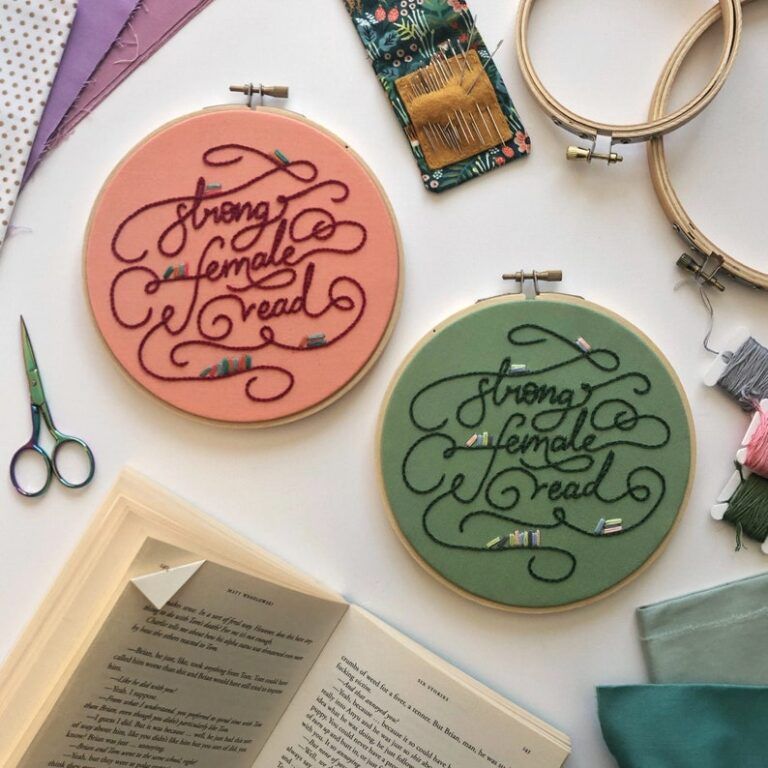 Bookish Cross-Stitch and Embroidery Patterns to Download and Make