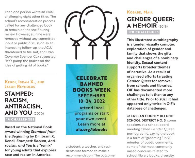 American Library Association's New Book Censorship Data Released in ...